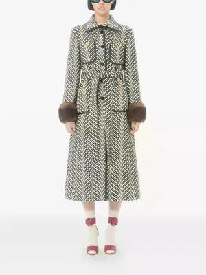Valentino Garavani Printed Single-breasted Coat