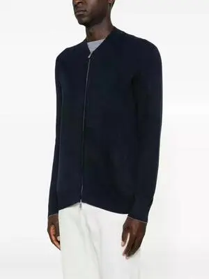 Brunello Cucinelli Zip Ribbed Sweater
