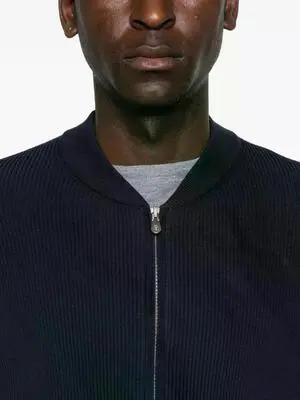Brunello Cucinelli Zip Ribbed Sweater
