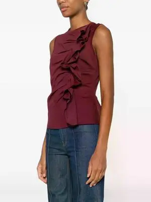Ulla Johnson Clio Ruffled Tank Top