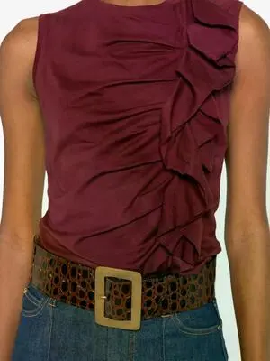 Ulla Johnson Clio Ruffled Tank Top
