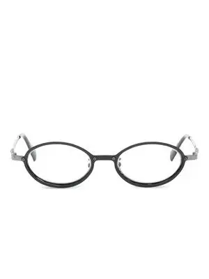 KUBORAUM Oval Frame Eyeglasses - Black
