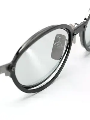 KUBORAUM Oval Frame Eyeglasses - Black