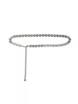 Claudie Pierlot Medallion Chain Belt - Silver