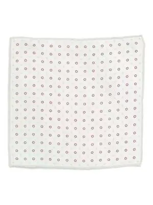 Eleventy Printed Square Pocket - White