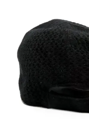 Eleventy Knitted Baseball Cap - Black