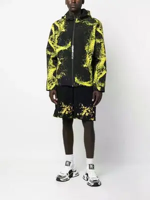 PLEIN SPORT Paint Splatter Track Shorts