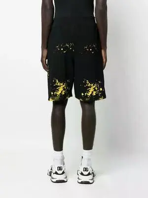 PLEIN SPORT Paint Splatter Track Shorts