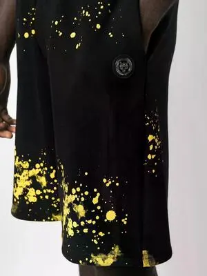 PLEIN SPORT Paint Splatter Track Shorts