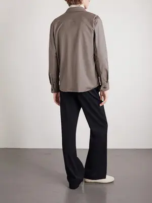 Canali Wool-blend Overshirt - Neutrals