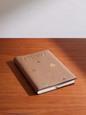 Loewe X Louis Wain Leather Notebook - Brown