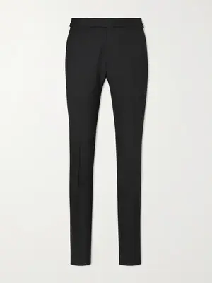 Men's Black Straight Leg Trousers