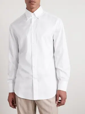 Brunello Cucinelli Button-down Collar Cotton Shirt