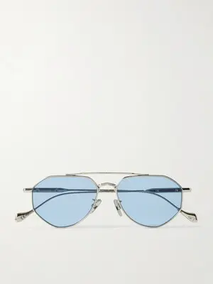 CUTLER AND GROSS X The Great Frog Lynott Aviator Sunglasses - Silver