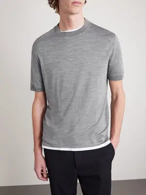 Canali Virgin Wool-jersey T-shirt