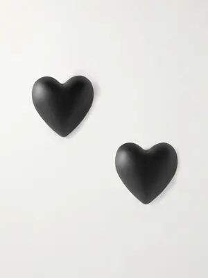 ROXANNE ASSOULIN The Puffy Heart Earrings - Black
