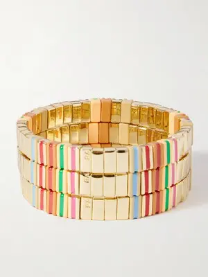 ROXANNE ASSOULIN The Happy Stack Set Of Three Bracelets - Multi