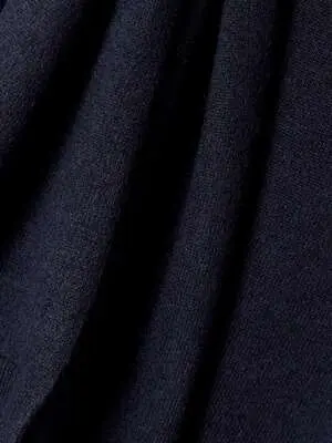 Arch4 Eldergrove Tie Detailed Organic Cashmere Sweater - Navy