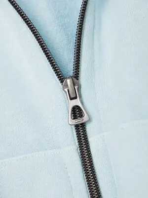 JAMES PERSE Vintage French Cotton-terry Hoodie - Blue