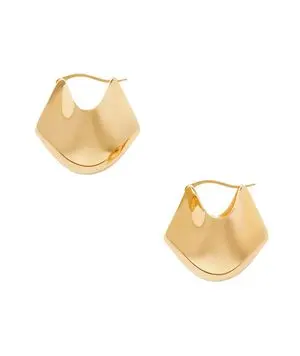 KHAITE Lotus Medium Hoop Earrings