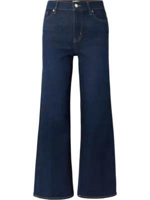 FRAME Le Slim Palazzo High-rise Wide-leg Jeans - Blue