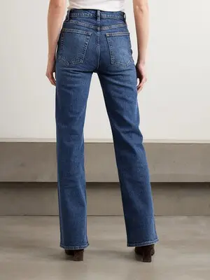 FRAME The Arrow High-rise Flared Jeans - Blue