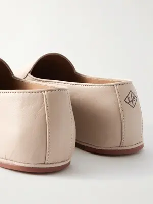 Loro Piana Anton Walk Leather Loafers - Neutrals