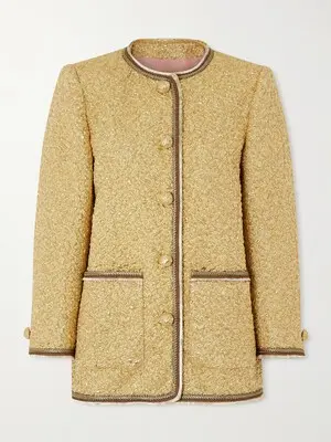 Valentino Garavani Metallic Cloqué-jacquard Jacket