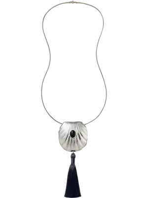 Juju Vera Petra Onyx Tassel Necklace - Black