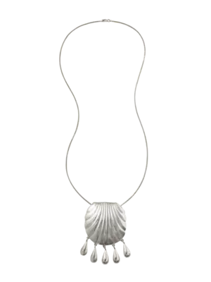 Juju Vera Petra Shell Necklace - Silver