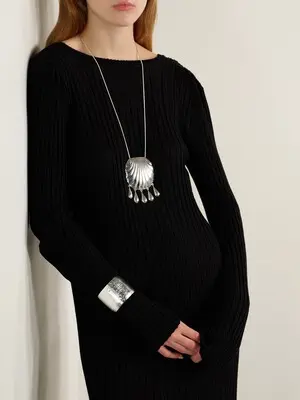 Juju Vera Petra Shell Necklace - Silver