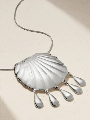 Juju Vera Petra Shell Necklace - Silver