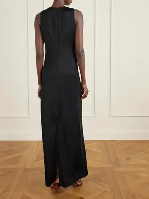 Veronica De Piante Carmen Satin-jersey Maxi Dress
