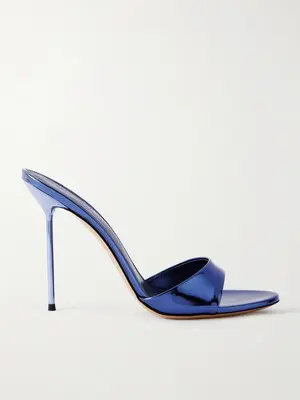 Paris Texas Lida 105 Patent Leather Mules - Blue