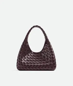 Bottega Veneta Small Campana Bag Dark Barolo