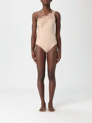 Ermanno Scervino One-shoulder One-piece Swimsuit - Beige