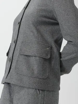 MASON'S Stand Collar Jacket - Grey