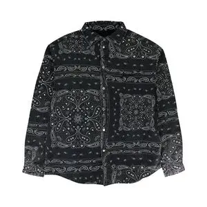 PURPLE BRAND Bandana Print Long-sleeve Shirt