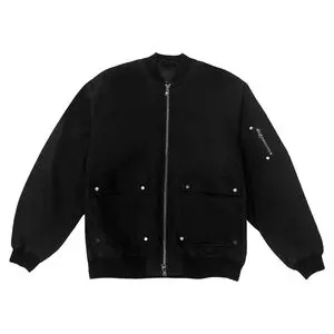 Women's Oversized Black Bomber Jackets