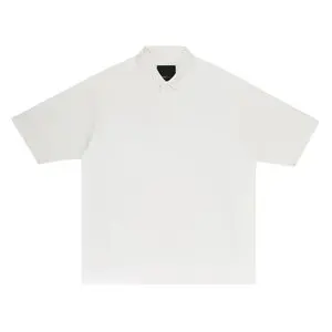 PURPLE BRAND Logo Patch Polo Shirt - White