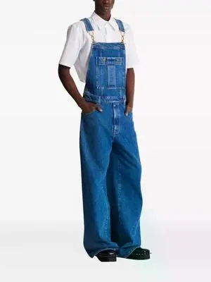 Balmain T-bar-fastening Denim Jumpsuit