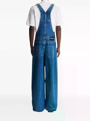 Balmain T-bar-fastening Denim Jumpsuit