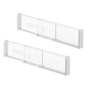 IDESIGN Plastic Adjustable Deep Drawer Divider Set - One-color