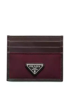 Prada Speedrock Re-nylon Card Holder - Red