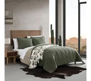 Wrangler Legendary Green Suede-textured F/q Comforter Set - One-color