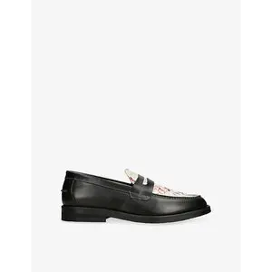 DUKE + DEXTER Wilde Sketch Leather Loafers
