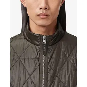 ALLSAINTS Tribex Shine Funnel-neck Quilted Jacket