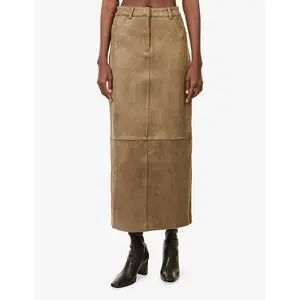 4TH & RECKLESS Lorna Faux-suede Maxi Skirt