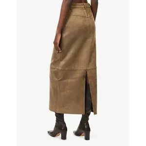 4TH & RECKLESS Lorna Faux-suede Maxi Skirt