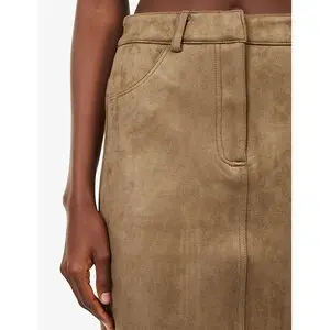 4TH & RECKLESS Lorna Faux-suede Maxi Skirt